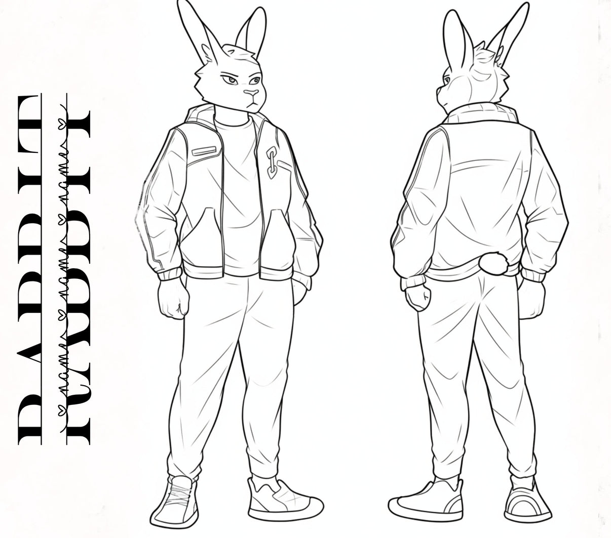 Ref Sheet Base Bunny Base Cute Furry: Petite Rabbit Fursona Furry Base ...
