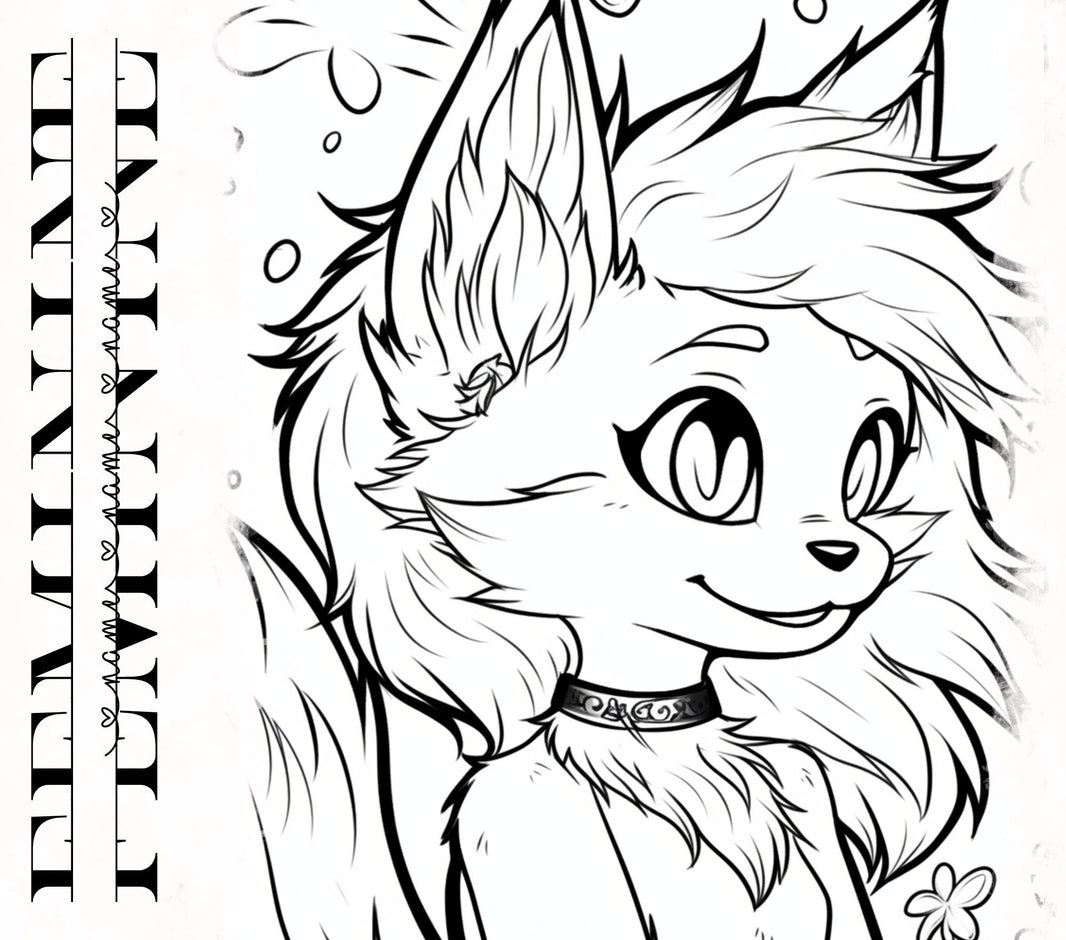 Furry Bases, Basefills and Fursona Coloring Pages – RoboRender